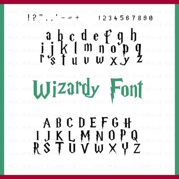 Wizard Font on Canvas - Etsy UK