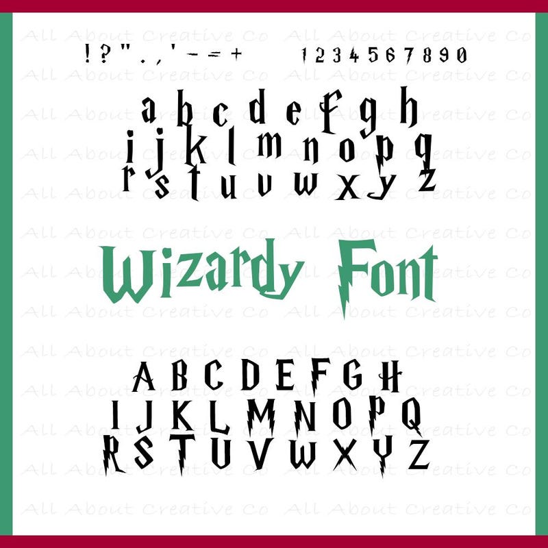Hp Font Cricut - Etsy