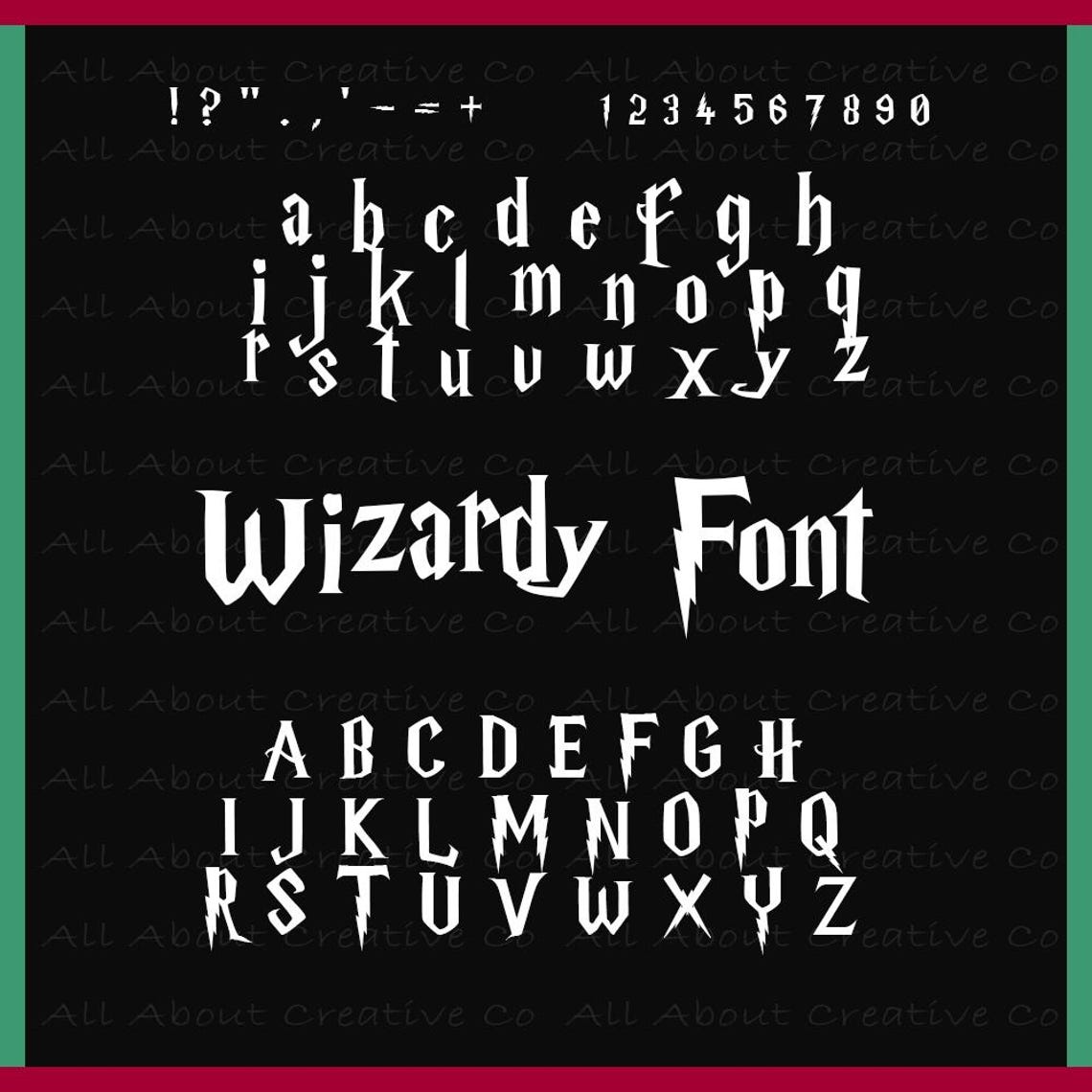 Potter Font SVG, Wizard Font Svg, Magic Wizard Svg, Halloween Font Svg ...
