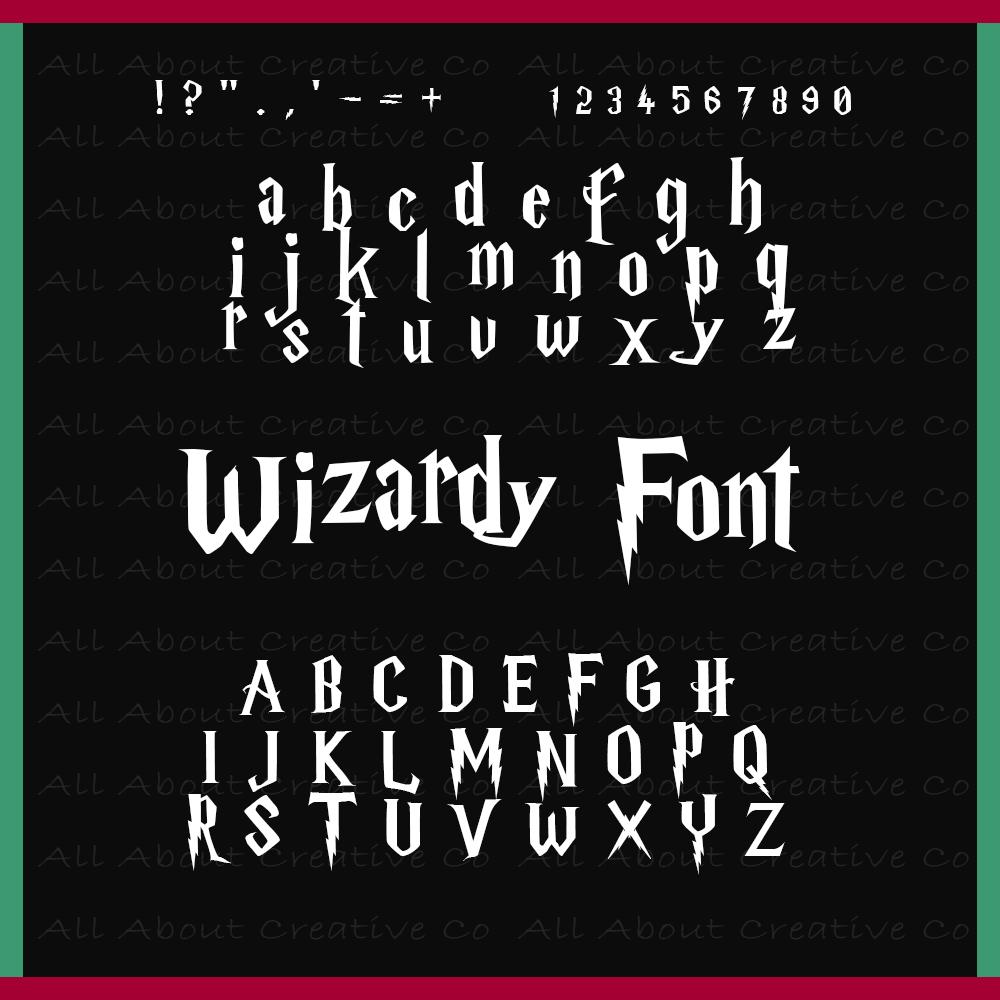 Potter Font SVG, Wizard Font Svg, Magic Wizard Svg, Halloween Font Svg ...