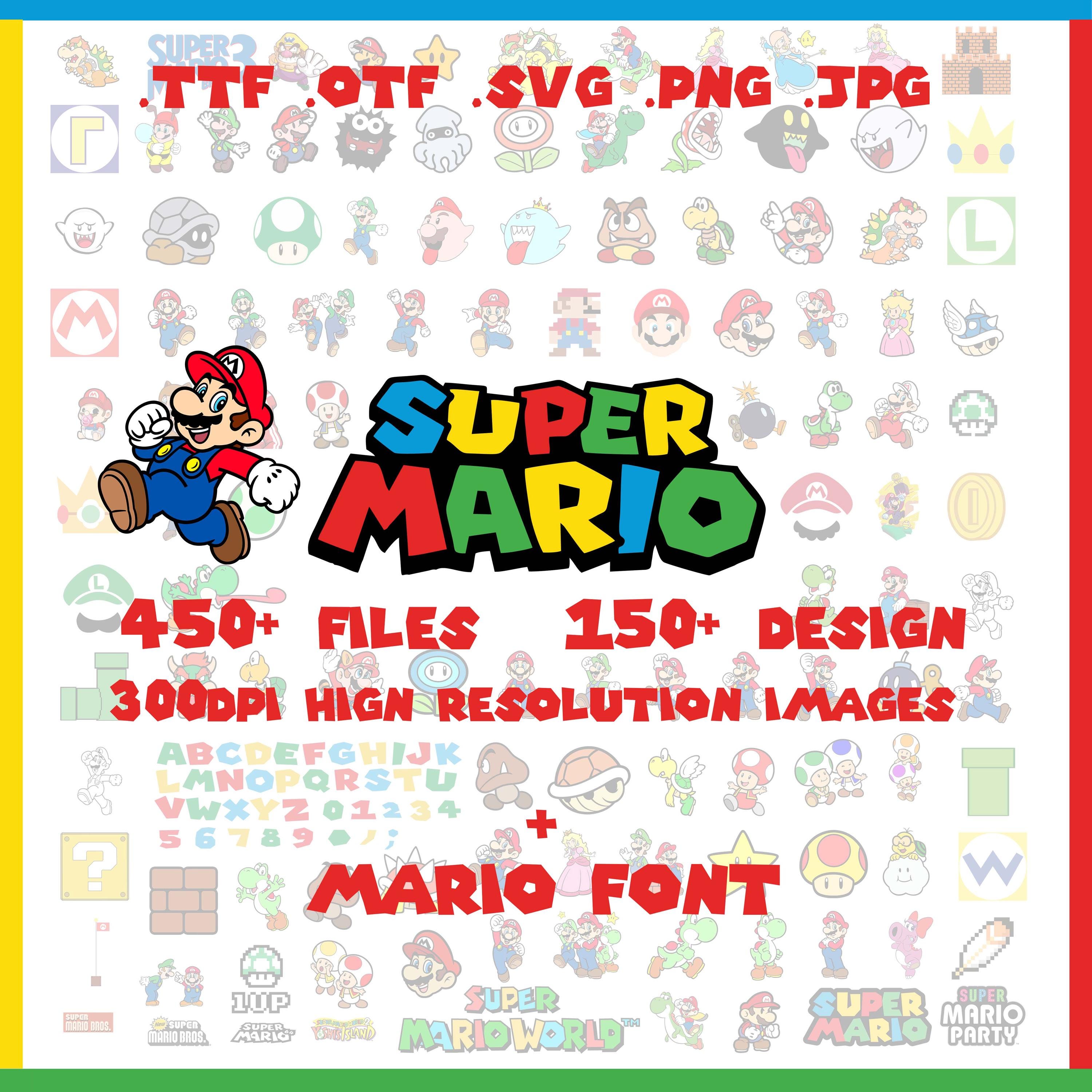 Super Mario SVG Bundle for Cricut and Sublimation, Mario Cut Files ...