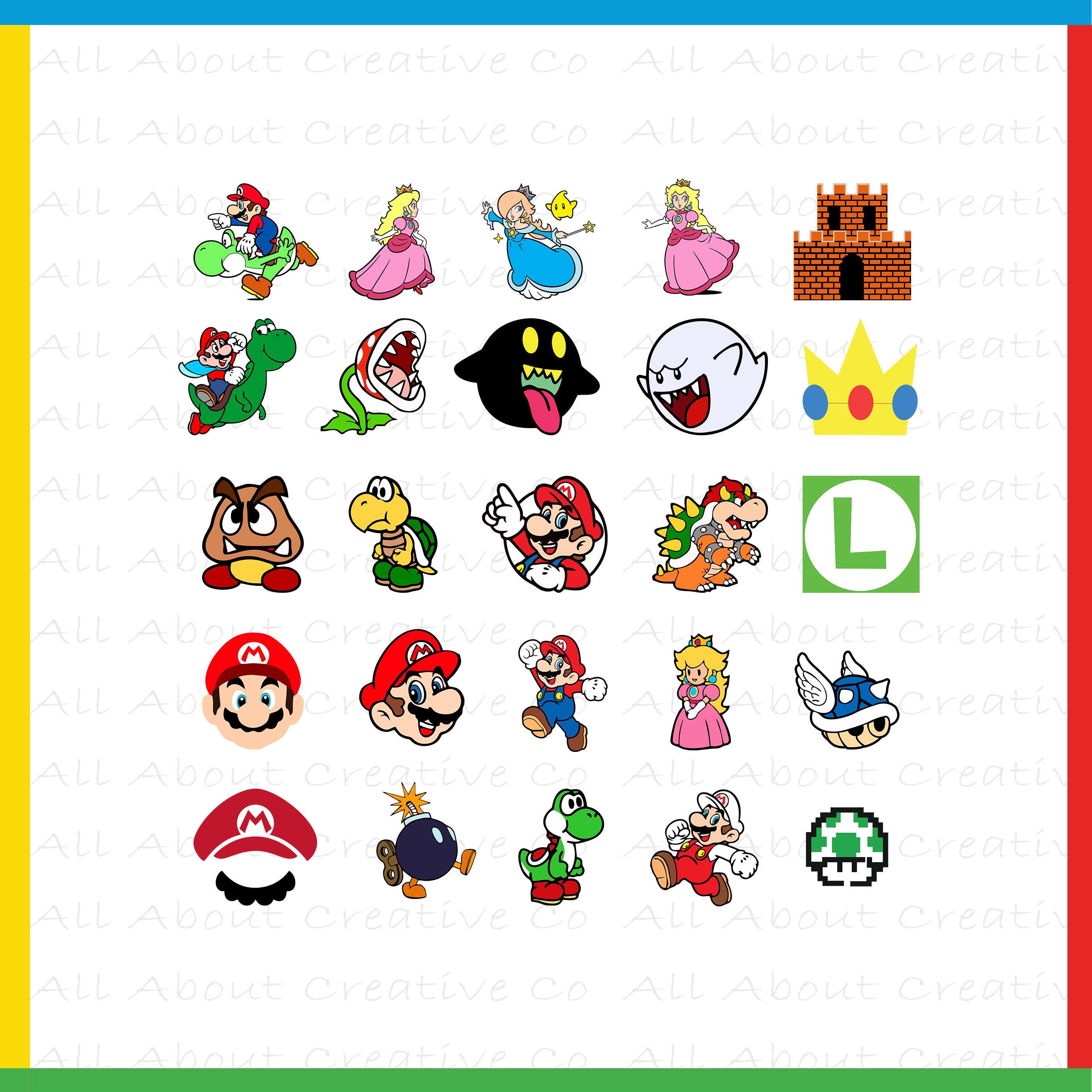 Super Mario SVG Bundle for Cricut and Sublimation, Mario Cut Files ...