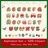Christmas Alphabet, Christmas Tree Alphabet, Letters Png, Alphabet Png ...
