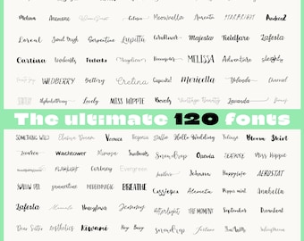 The Handwriting Bundle Font, Handwritten Fonts, Calligraphy Fonts ...