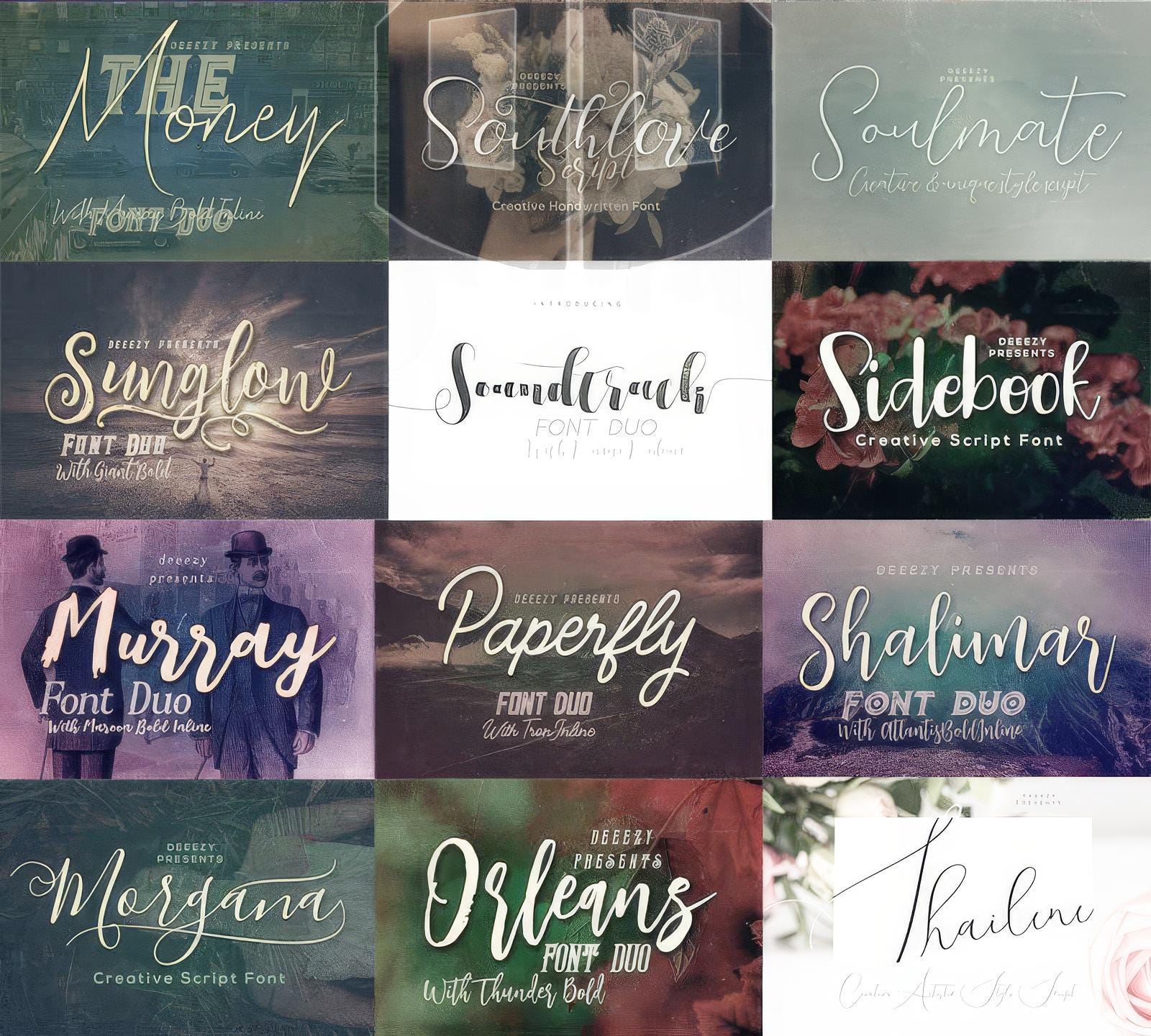 Handlettered Font Bundle - Planner Fonts - Farmhouse Font - Procreate ...
