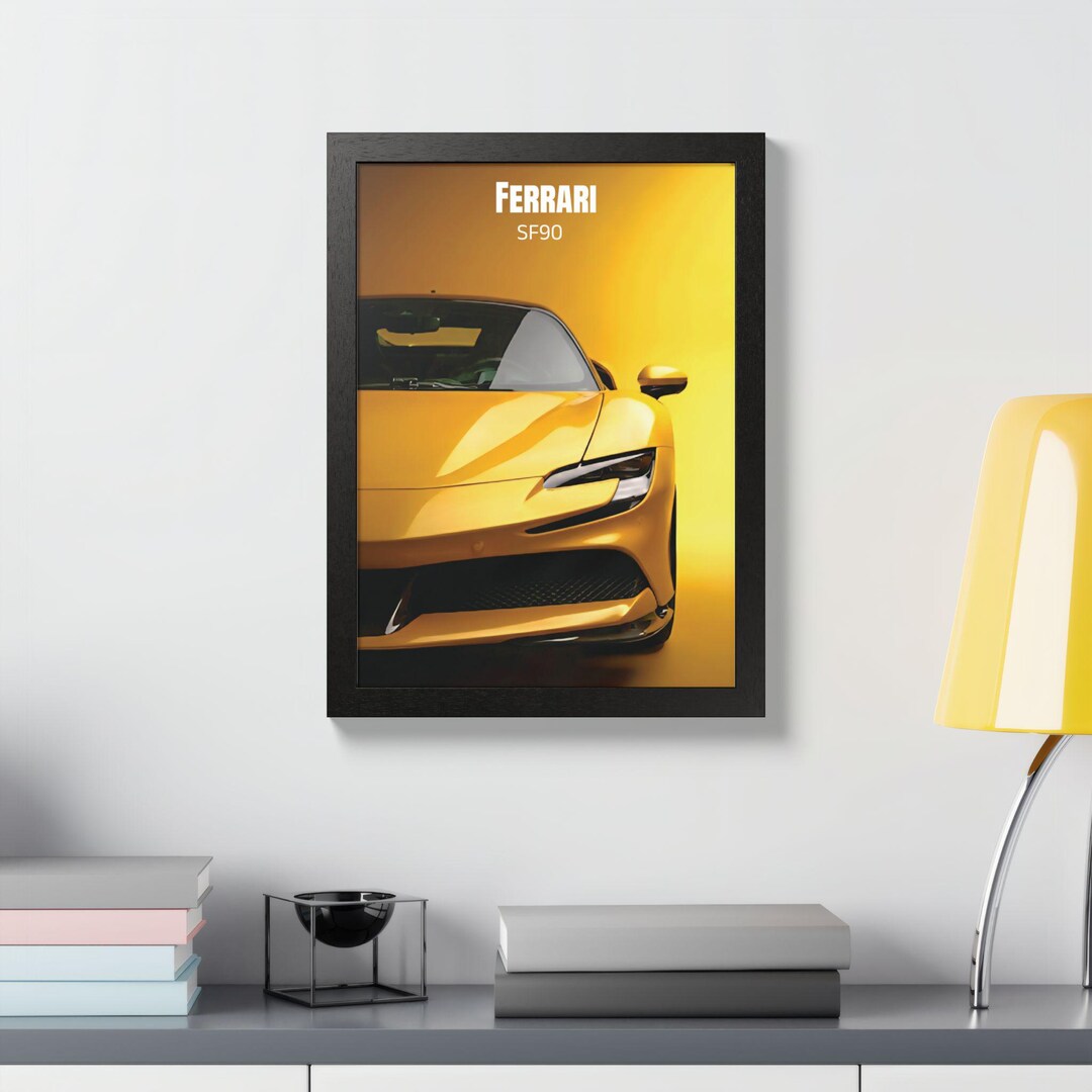Ferrari SF90 Poster – Hybrid Supercar Wall Art, Digital Download (10x15 ...