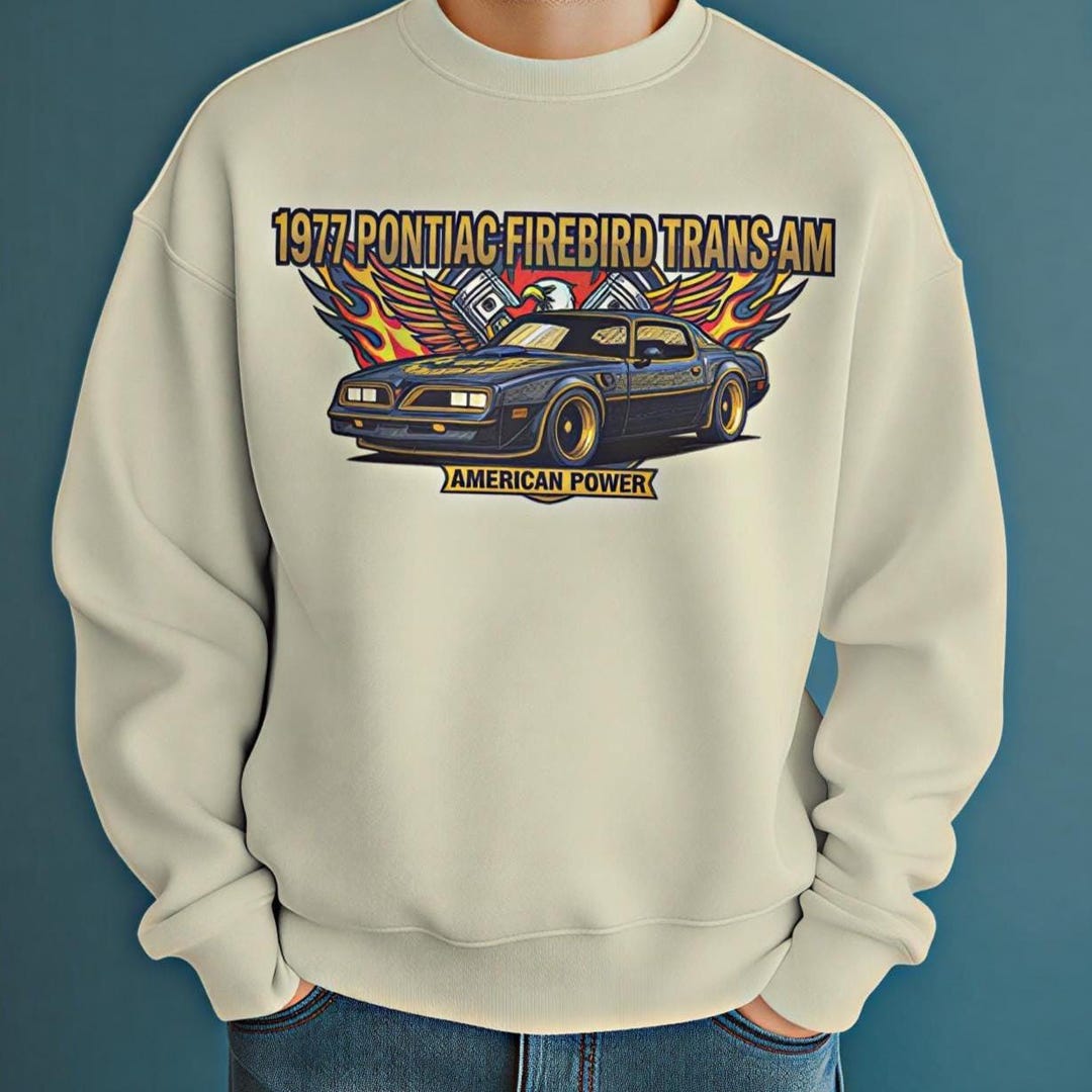 1977 Pontiac Firebird Trans Am Sweatshirt | Classic Muscle Car Crew - Etsy