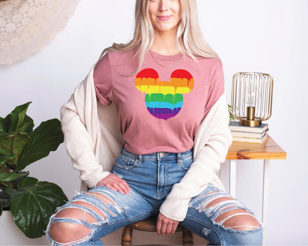 Disney Mickey Minnie Mouse, Gay Pride ,rainbow ,LGBT ,best Gift ,tshirt ...