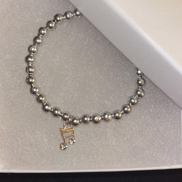 Music Note Bracelet - Etsy