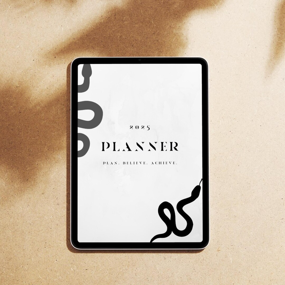 Annual Planner Printable Landscape, Minimalist Weekly Schedule, Week at ...