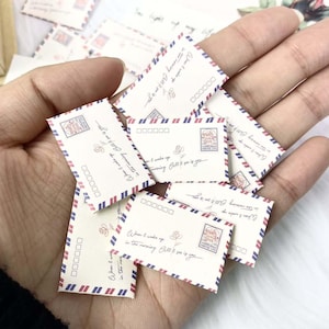 Miniature Couple Love Letter Envelopes, Tiny Love Letter Gift Box ...