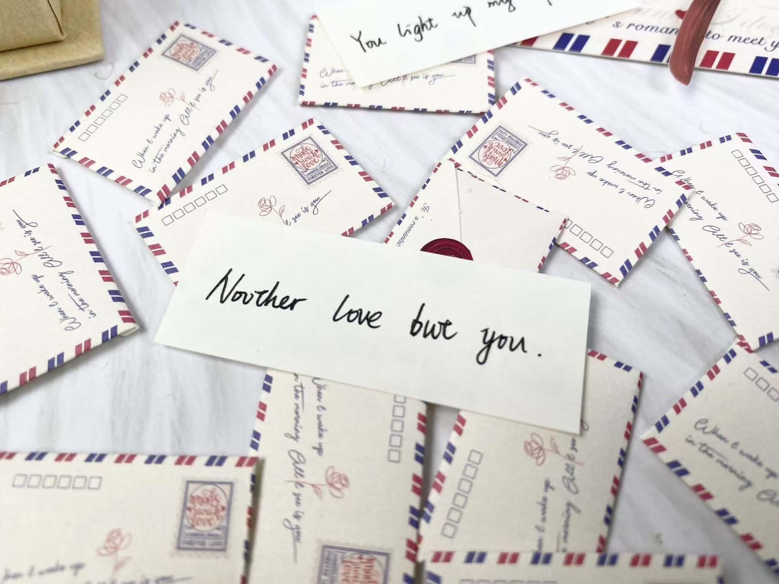Miniature Couple Love Letter Envelopes, Tiny Love Letter Gift Box ...