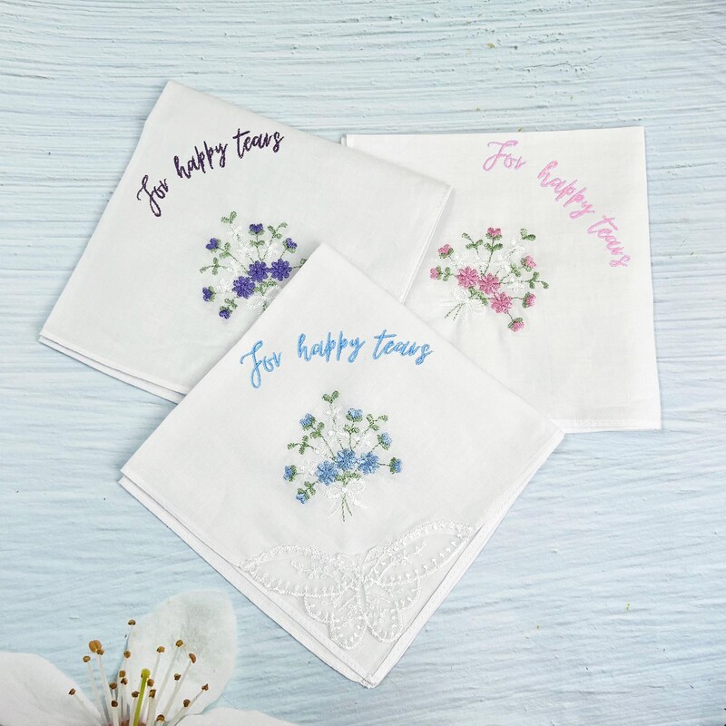 Flower Handkerchief - Etsy