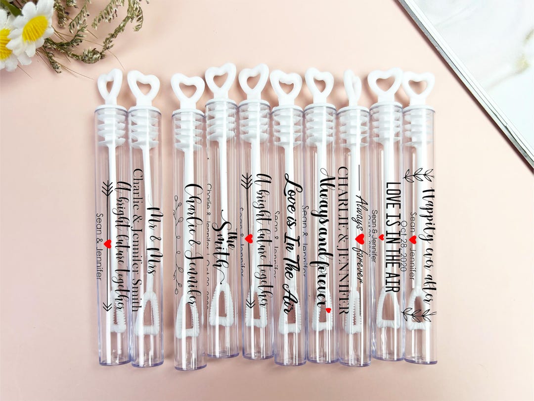 Custom Wedding Bubbles Labels, Personalized Stickers for Favors ...