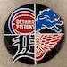 4-1 Detroit Sports Logo Sign (hand-carved and Hand-crafted) - Etsy
