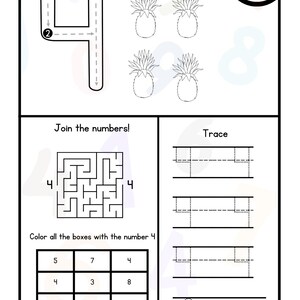 Numbers Activity Pack - Etsy