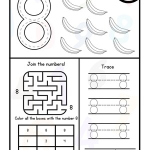 Numbers Activity Pack - Etsy