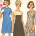 Simplicity 7535 1960s Misses A Line Dress Pattern Architectural ...