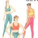 Kwik Sew 1567 1980s Misses Racer Back Sports Bra Trunks Tights Pattern ...