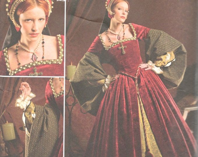 Simplicity 2589 Womens Renaissance Tudor Gown Costume Pattern Renfaire ...
