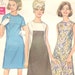 Simplicity 7535 1960s Misses A Line Dress Pattern Architectural ...