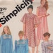 Simplicity 5330 1980s Misses Nightgown Robe Bed Jacket Pattern Womens ...