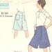 1960s Vogue 8027 Misses Sporty A Line Skirt Pantskirt Pattern Golf ...