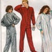 Simplicity 8958 80s Mens Womens Nightshirt Pattern Footed Drop Seat ...