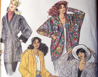 Simplicity 9928 1990s Misses Pullover Nightgown and Robe Pattern Womens ...