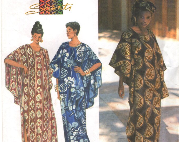 Simplicity 9659 0639 Designer Pullover CAFTAN Pattern Afrocentic Kimono ...