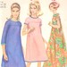 Simplicity 6749 1960s Misses Cage Dress Pattern Caftan Tent Kimono ...