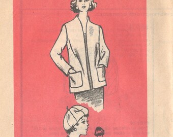 1970s Simplicity 9612 Double Breasted Coat Jacket and Pants Pattern ...