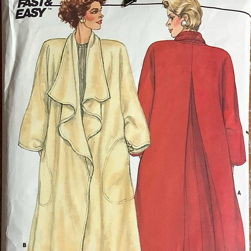 Pleat Back Swing Coat - Etsy