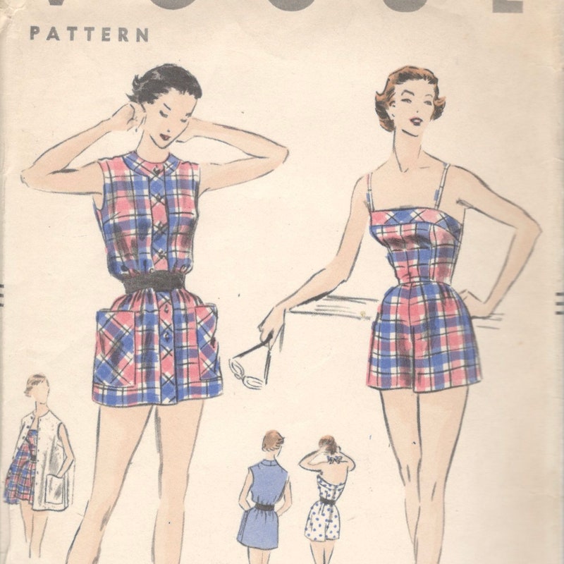 50s Playsuit Pattern - Etsy