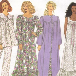 Butterick 6045 1990s Misses CAFTAN Sauna Wrap Slippers and Cosmetic ...