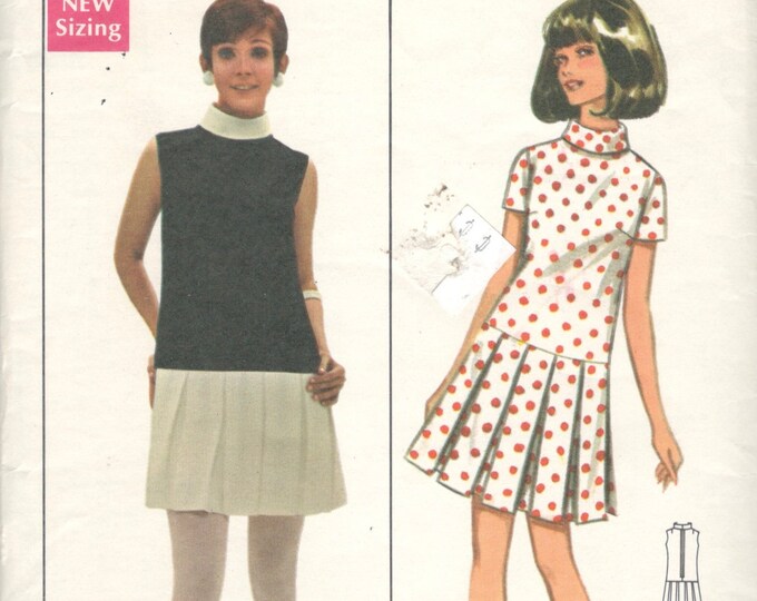 Butterick 4831 1960s MARY QUANT Misses Mod Mini Dress Pattern - Etsy