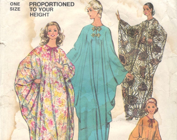 Simplicity 5680 1970s Misses Easy CAFTAN Pattern Proportioned - Etsy