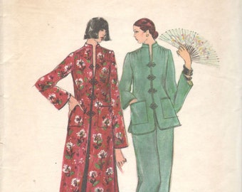 Chinese jacket sewing pattern | Etsy