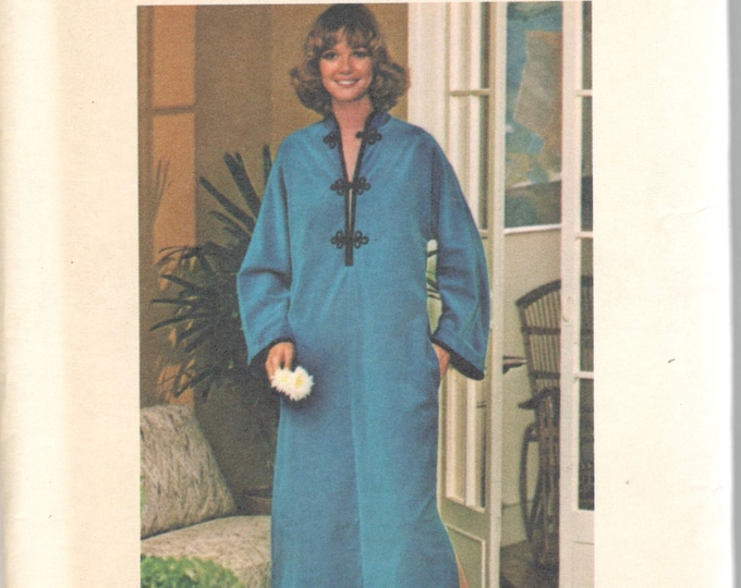 Butterick 5836 1970s Misses CAFTAN Pattern Kimono Sleeves See & Sew ...