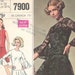 Simplicity 7900 1960s Misses Cocktail DRESS and Slip Pattern Designer ...