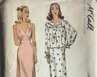 Simplicity 2602 1940s Misses Lace Trim Lingerie Half and Full Slip ...