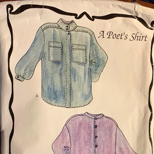 Design & Artwork 334 A Poet's Shirt Pattern Lois Ericson Drop Shoulders ...