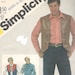 Simplicity 5526 1980s Mens Western Decorative Yoke Shirt Vest and Pants ...