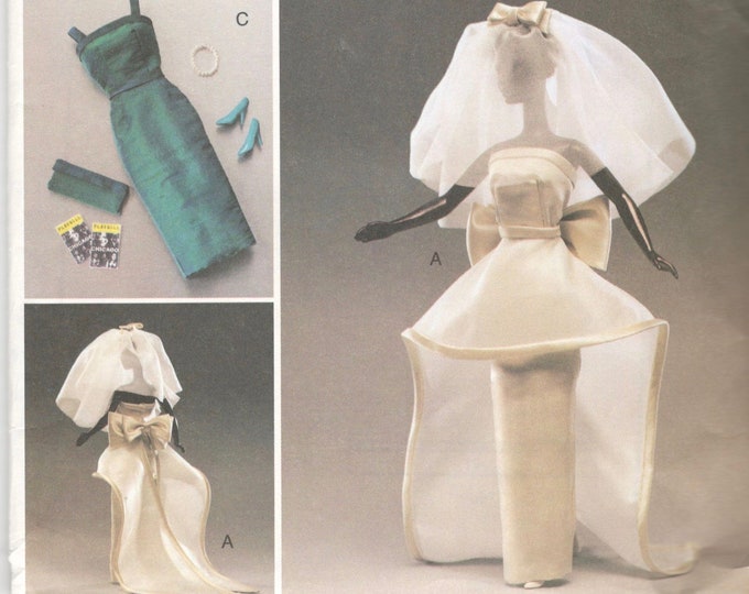 Vogue 7814 Fashion Doll Clothes Pattern Special Occasion Barbie and Ken ...