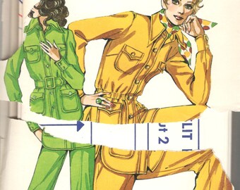 Jean Hardy 680 1970s Misses Saddle Seat Coat Pattern Show Apparel ...