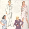Simplicity 8975 1980s Misses Lingerie Robe Midriff Teddy Bras and ...