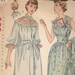 Simplicity 3401 1950s Misses Nightgown and Negligee Pattern | Etsy