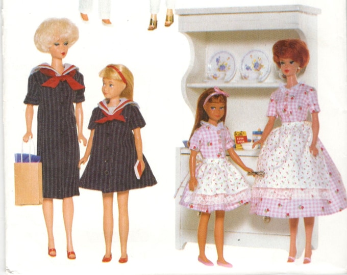 Vogue 9964 658 1950s 60s Style 11 1/2and 9 Barbie Doll - Etsy