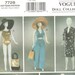 Simplicity 9704 Glamorous 30s Fashion Doll Clothes Pattern Gown Dress ...