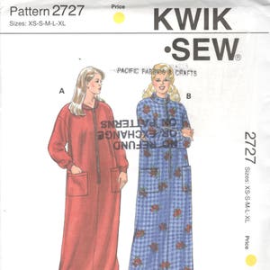Kwik Sew 2727 Lounger and Robe Pattern Sraight Hem or Leg - Etsy